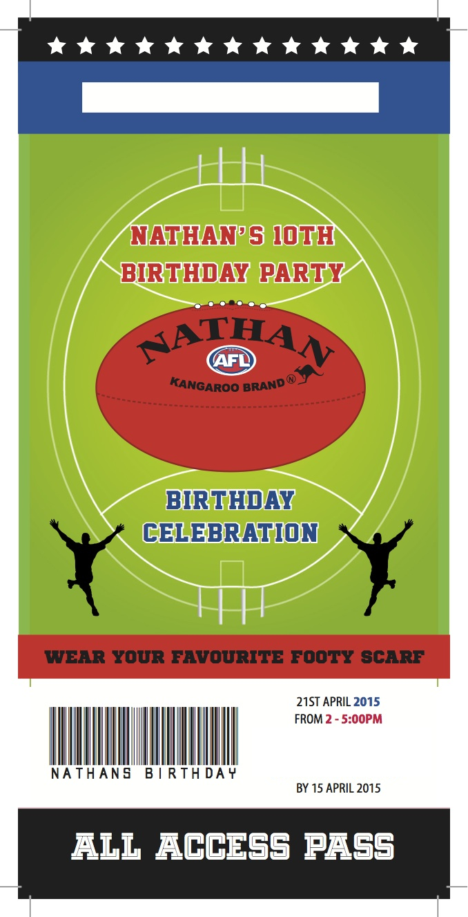 Seventies Baby: How to Host an AFL Birthday Party